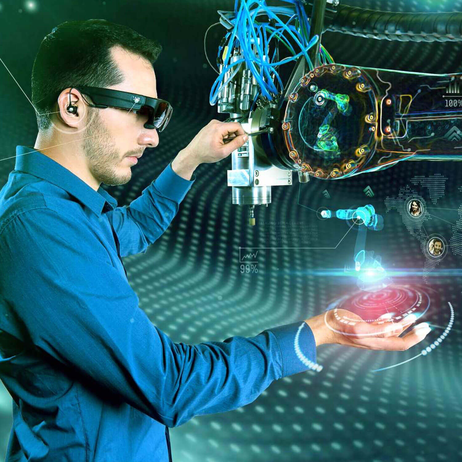 Service support with the technology from Oculavis - Gerlach Maschinenbau